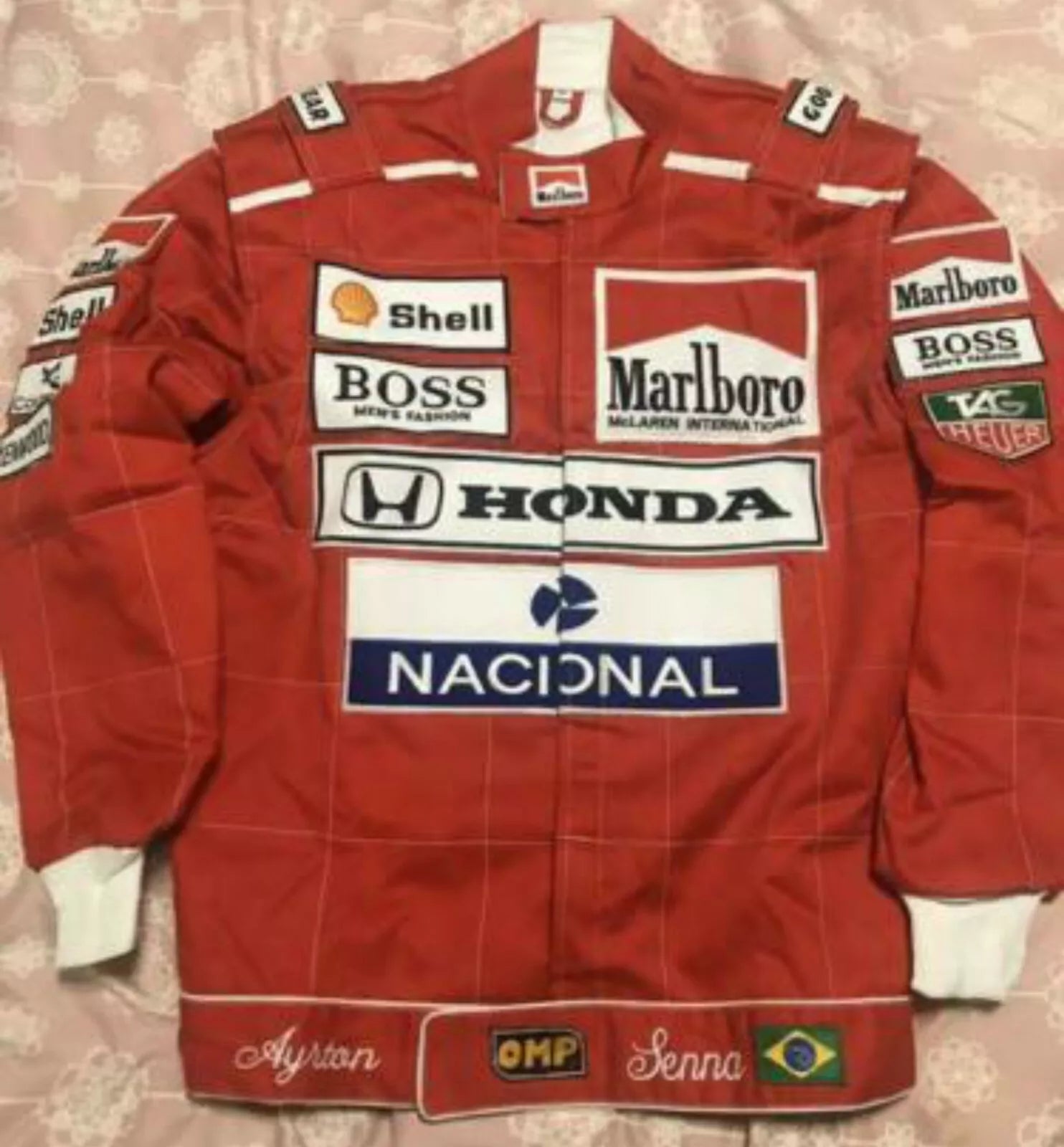 Ayrton Senna Embroidered Patches go kart Jacket – Pulse Racegear